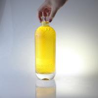 China 500ml 700ml 750ml Transparent Flint Glass Bottle with Glass Collar and Base Material for sale