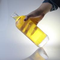 China 500ml 700ml 750ml Transparent Flint Glass Bottle with Glass Collar and Base Material for sale