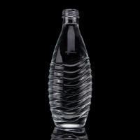China Vodka Glass Collar 750ml 1000ml Clear Flint Gin Rum Champagne Tequila Whisky Bottle for sale