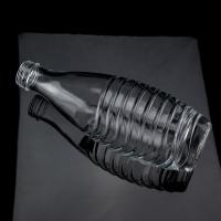 China Vodka Glass Collar 750ml 1000ml Clear Flint Gin Rum Champagne Tequila Whisky Bottle for sale