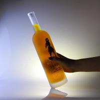 China Wholesales 750ml 1000ml Frosted Decal Glass Bottle for Beer Vodka Whisky Spirits for sale