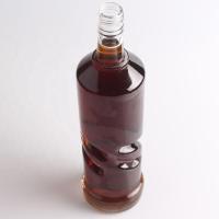 China 2022 Thick Bottom Embossed Glass Bottle Clear Flint for Gin Whisky Rum Tequila Brandy for sale