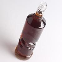 China 2022 Thick Bottom Embossed Glass Bottle Clear Flint for Gin Whisky Rum Tequila Brandy for sale