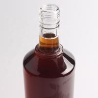 China 2022 Thick Bottom Embossed Glass Bottle Clear Flint for Gin Whisky Rum Tequila Brandy for sale