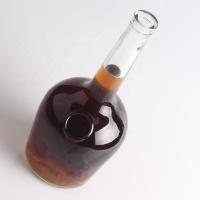 China Customized Long Neck Thick Bottom Flint Glass Bottles for Vodka Gin Rum Champagne for sale
