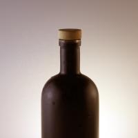 China 500ml 750ml Empty Glass Bottle with Cork Customized Varnish Vodka Tequila Liquor for sale