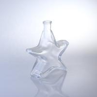 China Special Shaped Whisky Vodka and Brandy Glass Bottle with Cork Top Finish Made of Glass for sale