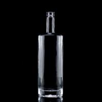 China 1750ml 1000ml Glass Bottles for Liquor Customized Round Vodka Bottle Versatile Usage for sale