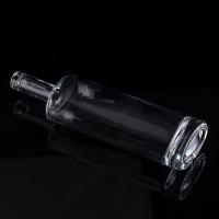 China 1750ml 1000ml Glass Bottles for Liquor Customized Round Vodka Bottle Versatile Usage for sale