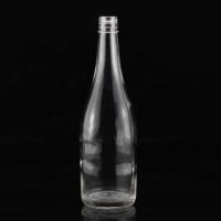 China Elegant Japanese Sake Alcohol Bottle 500ml Distinctive Glass with Sealing Type Cork for sale