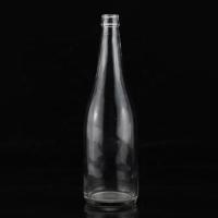 China Elegant Japanese Sake Alcohol Bottle 500ml Distinctive Glass with Sealing Type Cork for sale