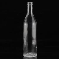 China Elegant Japanese Sake Alcohol Bottle 500ml Distinctive Glass with Sealing Type Cork for sale