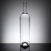 China 1 Liter Glass Bottle With Rubber Stopper For Liquor With Screen Printing for sale