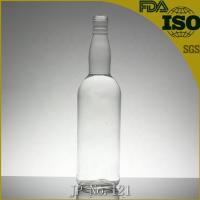 China 1 Liter Glass Bottle With Rubber Stopper For Liquor With Screen Printing for sale