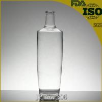 China 1 Liter Glass Bottle With Rubber Stopper For Liquor With Screen Printing for sale