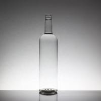 China Engraving 1 Liter Glass Bottle With Cork Cap for Liquor Whisky Vodka for sale