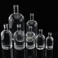 China Glass Base Material Vodka Liquor Glass Bottle Different Size For Distilleries for sale