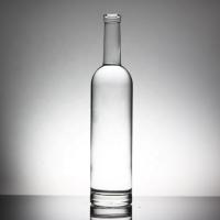 China Industrial 750ml Crystal Glass Liquor Bottle with Frost/Paint/Printing Decoration for sale