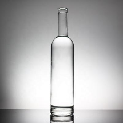China Industrial 750ml Crystal Glass Liquor Bottle with Frost/Paint/Printing Decoration for sale