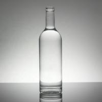 China Industrial 750ml Crystal Glass Liquor Bottle with Frost/Paint/Printing Decoration for sale