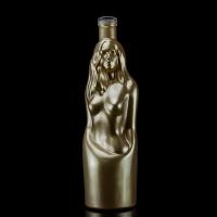 China Beautiful Women Body Shaped Glass Bottle with Cork Sealing Type for sale