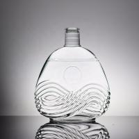 China Unique 500ml Bomb Shaped Glass Bottle for Customized Liquor Packaging for sale