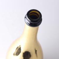China Custom Gold Champagne Glass Bottles With Plastic Cap for Made of Glass Body Material for sale
