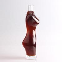 China Glass Collar 75cl Lady Body Shaped Glass Bottle for Wine Liquor Vodka Creative Design for sale