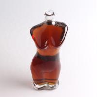 China Glass Collar 75cl Lady Body Shaped Glass Bottle for Wine Liquor Vodka Creative Design for sale