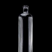 China Customized 750ml Thick Bottom Straight Shape Glass Bottle for Super Flint Liquor for sale