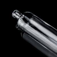 China Customized 750ml Thick Bottom Straight Shape Glass Bottle for Super Flint Liquor for sale