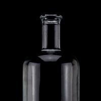 China Glass Bottle For Liquor 750ml Capacity Acid Etch Surface Glass Material for sale