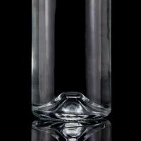 China Glass Bottle For Liquor 750ml Capacity Acid Etch Surface Glass Material for sale