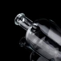 China Glass Bottle For Liquor 750ml Capacity Acid Etch Surface Glass Material for sale