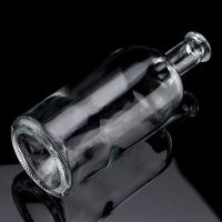 China Glass Bottle For Liquor 750ml Capacity Acid Etch Surface Glass Material for sale