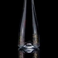 China Cone Shape Screen Printing Vodka Whisky Liquor Glass Bottle 750ml with Super Flint Glass for sale