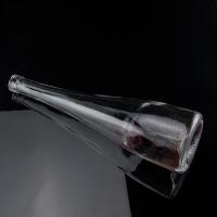 China Cone Shape Screen Printing Vodka Whisky Liquor Glass Bottle 750ml with Super Flint Glass for sale