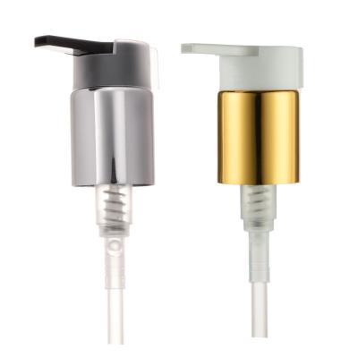 China Gold Aluminum Plastic Lotion Pump Treatment Cream Pump Foundation Pump for sale