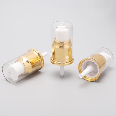 China 30ml / 400ml Plastic Lotion Pump With Anodized Aluminum Non Spill Feature for sale