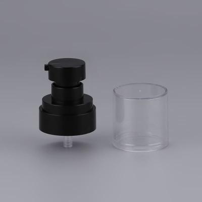 China Frosted Plastic PP Lotion Pump With Silk Screen Hot Stamp Sticker for sale