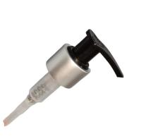 China Left-Right Lock Hand Press Dispenser Lotion Shampoo Cream Pump  With Silver Smooth Closure Pumps for sale