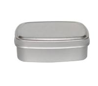 China 100ml Square Aluminum Box 84 * 64 * 26  Soap Tea Sugar Biscuit Packaging Metal Box for sale