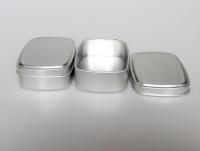 China 100ml Square Aluminum Box 84 * 64 * 26  Soap Tea Sugar Biscuit Packaging Metal Box for sale