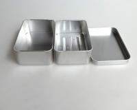 China 100 * 70 * 39 Square Hotel Handwashing Aluminum Box Soap Dispensing Metal Box for sale