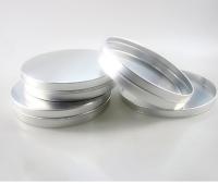 China 300ml 145 * 25 Silver Straight Cover Circular Aluminum Box Mooncake Box Tea Cake Box Pu'er Tea Snack Storage Jar for sale