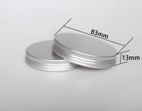 China 83mm*13mm Screwed Aluminum Cap Tea Cans Plastic Bottles Universal Sealing Cap for sale