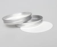 China 89mm*14mm Threaded Aluminum Lid PET Plastic Tea Caddy Candle Jar Universal Sealing Metal Lid for sale