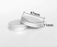 China 47mm*11mm Round Threaded Aluminum Cap Φ 47  Aluminum Cap Cosmetic Cream Bottle Drink Bottle Cap for sale