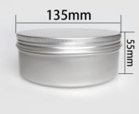 China 600ml 135*55 Round Threaded Aluminum Can Tea Cake Biscuit Alabaster Snacks Sealed And Subdivided Metal Box for sale