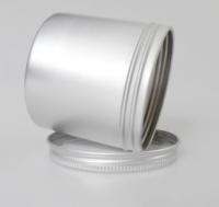 China 250ml 76*70 Silver Threaded Aluminum Can Flower Tea Tea Canister Snack Candy Beans Sealed Metal Storage Jar for sale